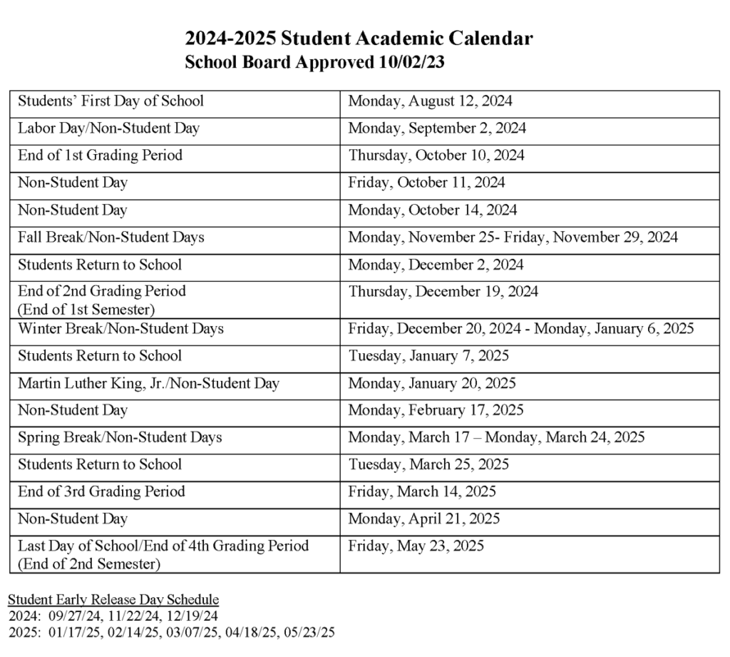 Horizon Charter School Calendar - Charter School in Tampa
